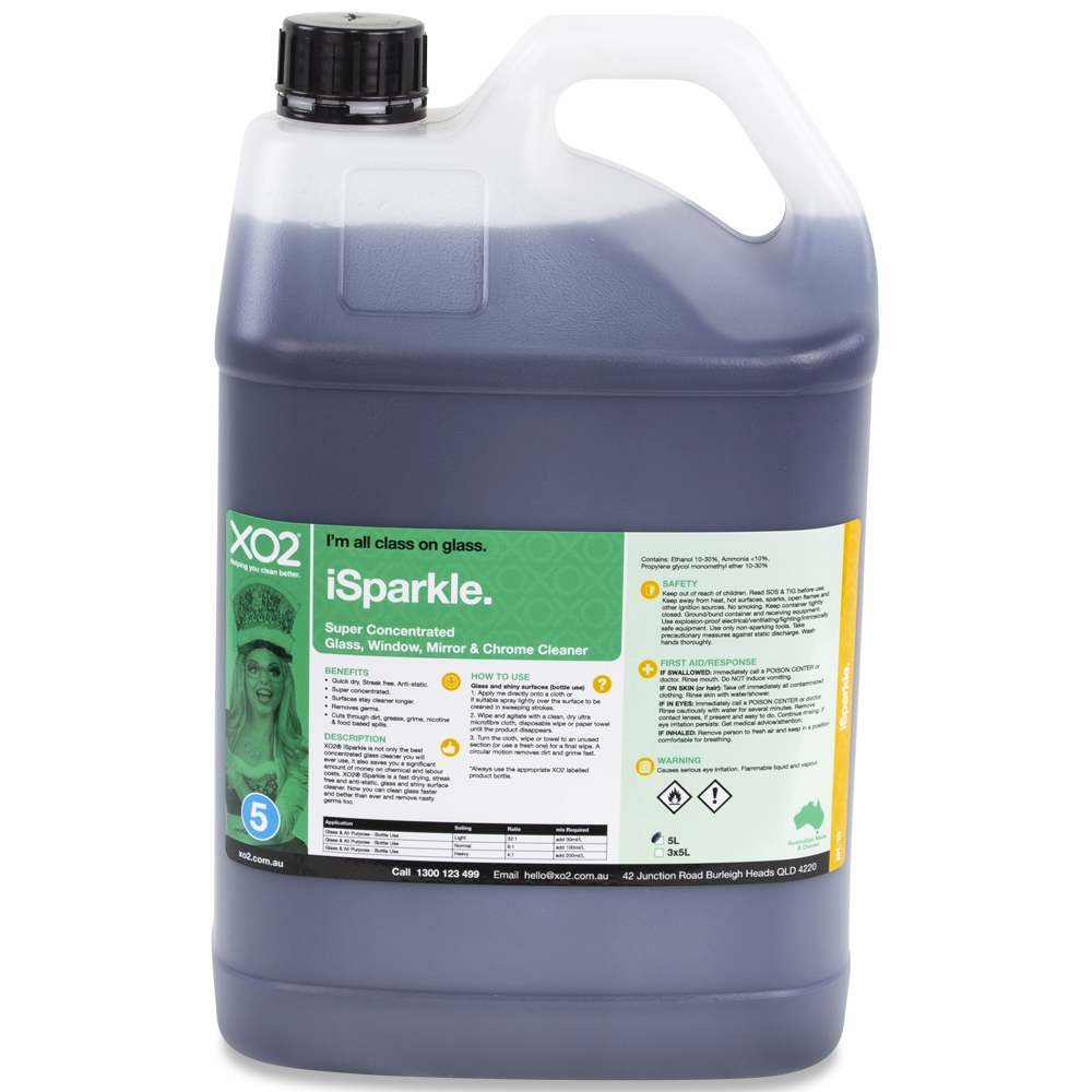 iSparkle - Glass, Window & Mirror Cleaner Concentrate | XO2®